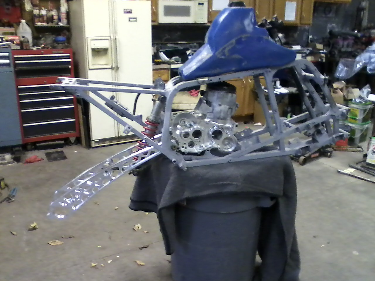 SR Engineering billet TRX500R winter project